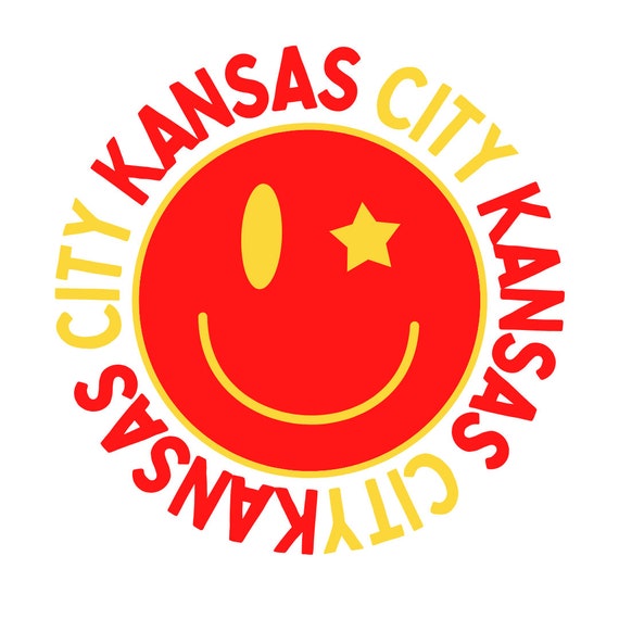Kansas City Smiley SVG PNG Kansas City Smiley Sublimation - Etsy