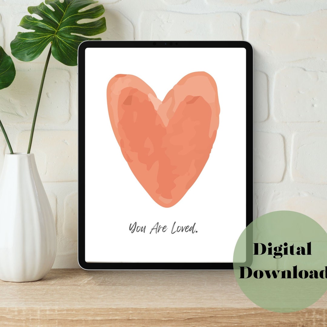 You Are Loved Wall Art, BOHO Wall Decor, Kids Wall Art, Classroom Decor, Kids Affirmation Wall ...