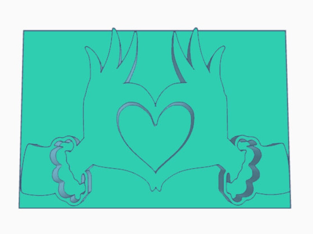 Christmas Grouch Hand Heart - Etsy