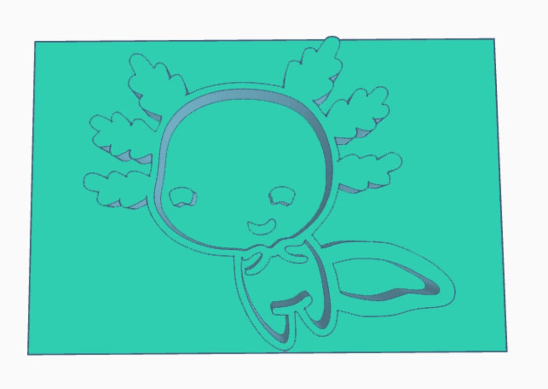 Axolotl XO Stamp - Etsy