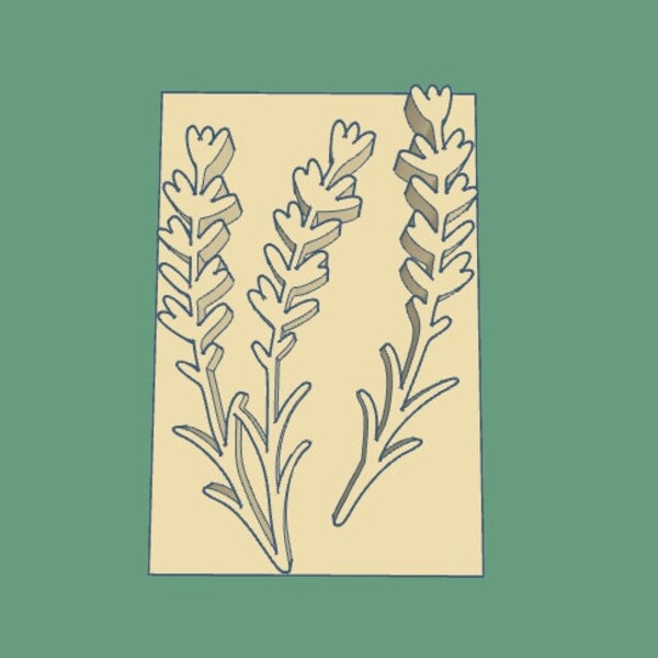 Lavender Stamp - Etsy