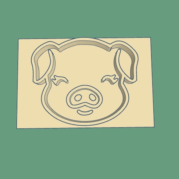 Pig Rubber Stamp - Etsy
