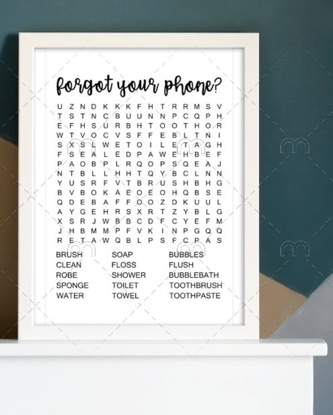 Toilet Humour Novelty Wordsearch Poster Print - Etsy UK