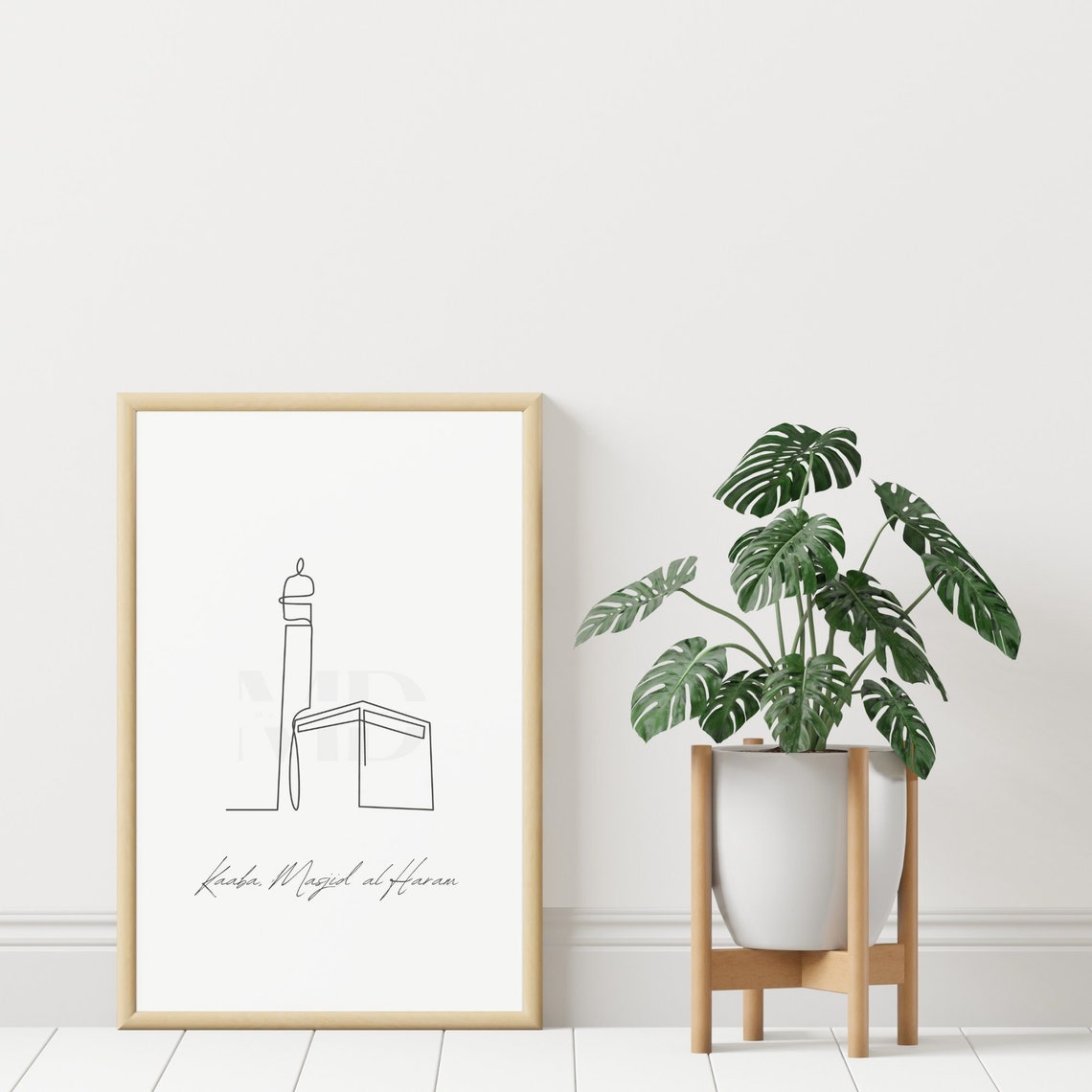 Kaaba Masjid Al Haram Poster Modern Islamic Art Minimal - Etsy