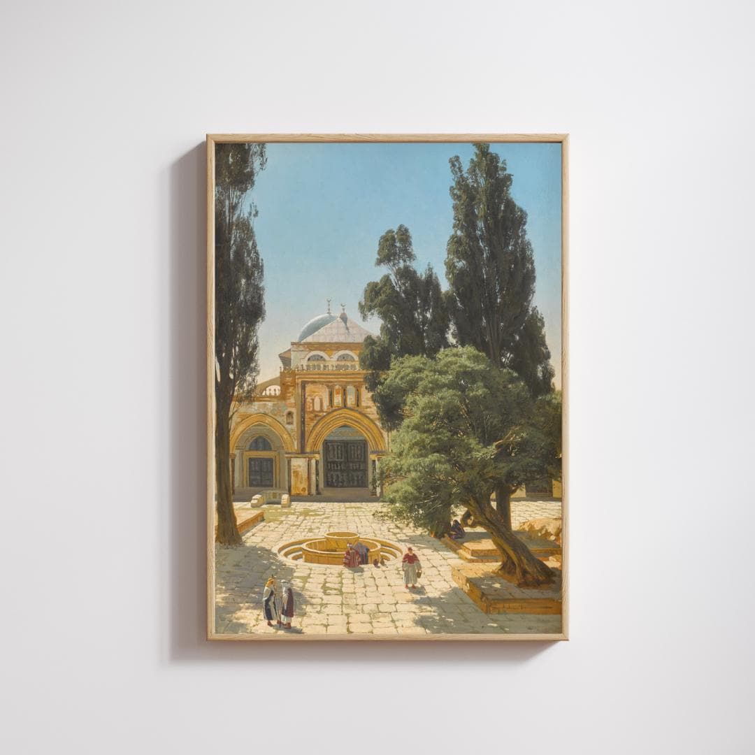 Al-aqsa Mosque Poster, Painting Print, Islamic Wall Art, Islamic Home ...
