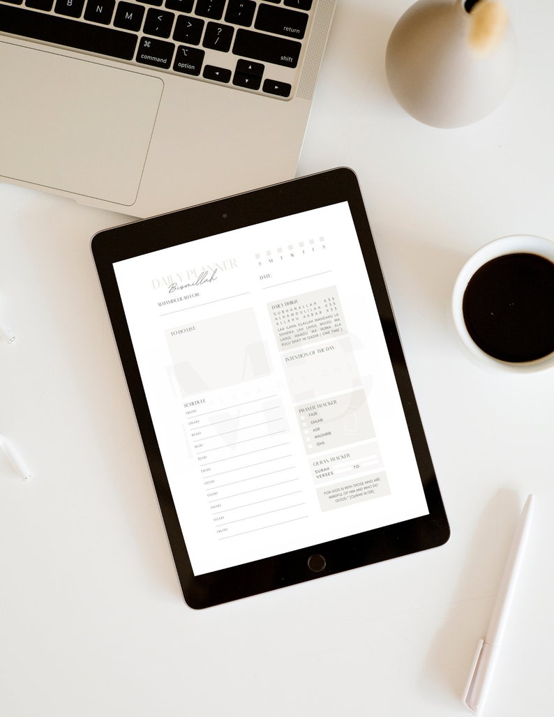 Muslim Daily Planner Muslim Journal With Stickers Islamic - Etsy