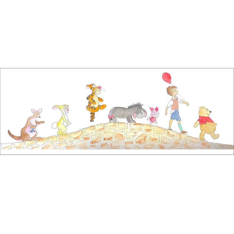 Winnie the Pooh, Braver Stronger Smarter Nursey Children's Wall Art - Etsy