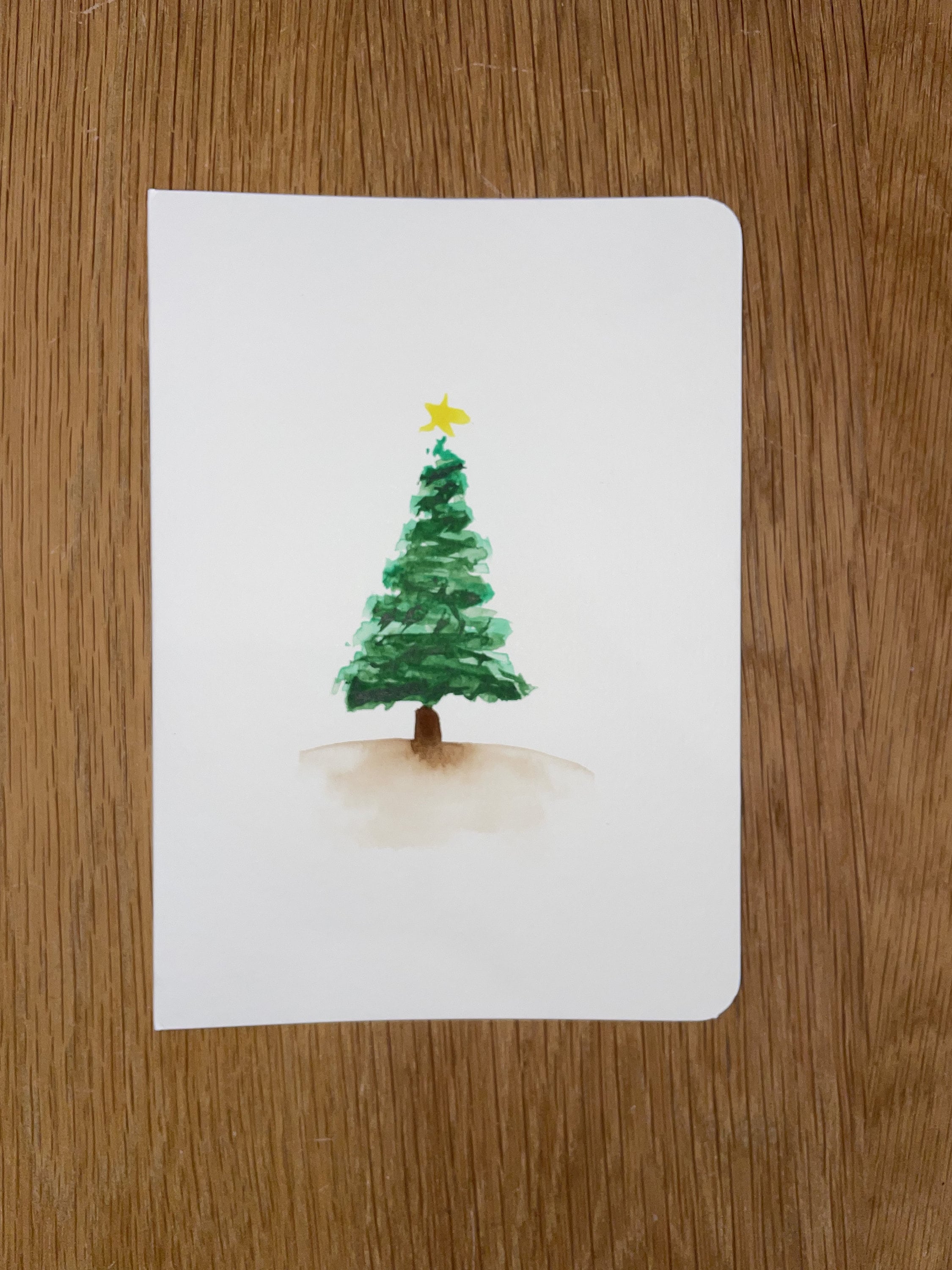 6 Pack - Hand Painted Watercolor Christmas Cards - Etsy