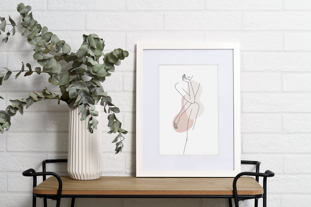 Minimalist Fine Line Art Print - Etsy