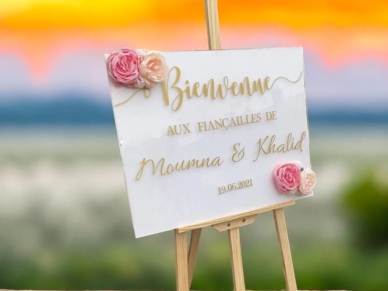 Custom Wedding Welcome Sign Vinyl Stickers for Weddings Personalized ...