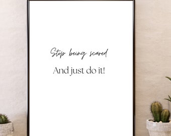 Just Do It Scared - Etsy