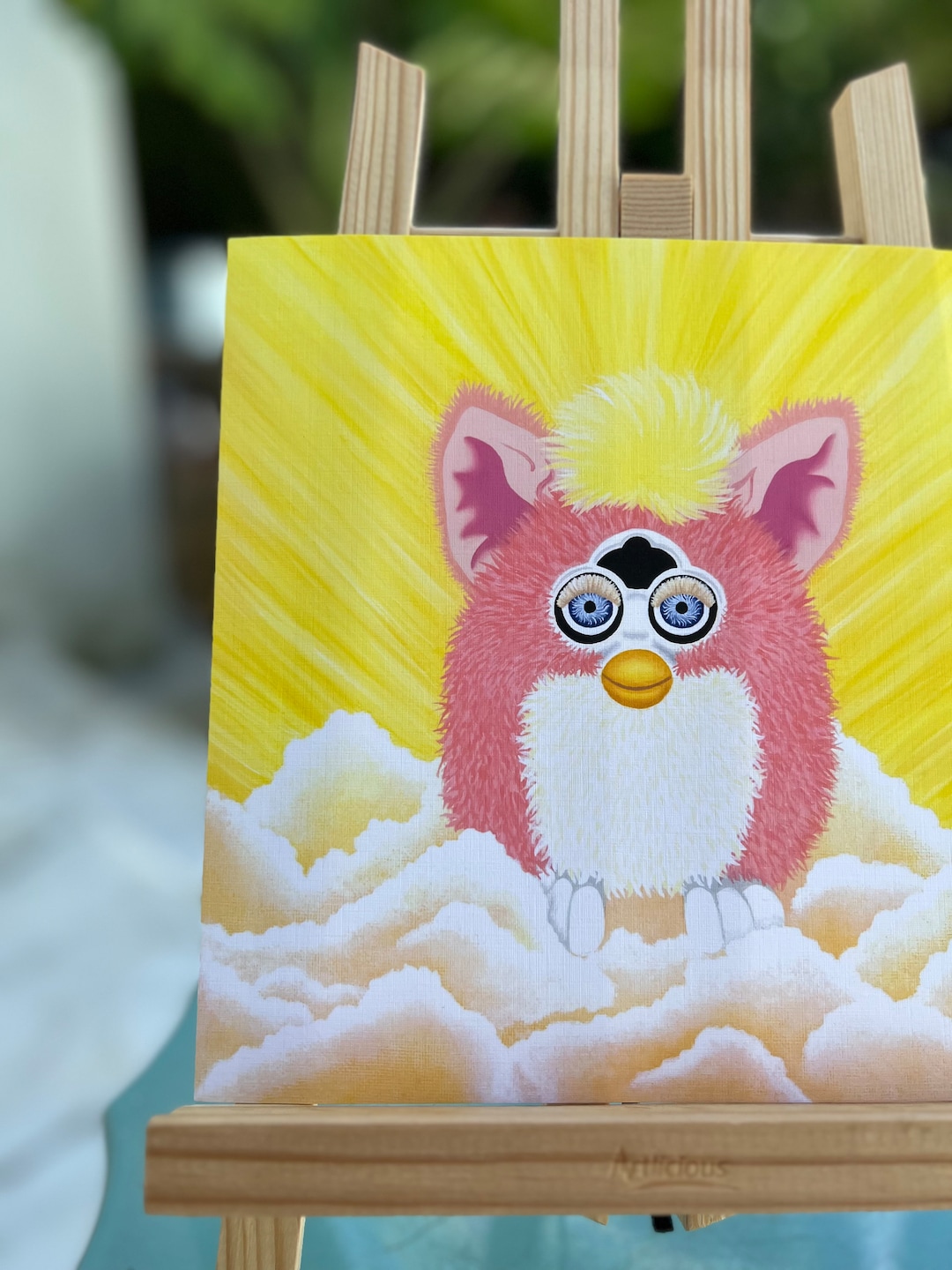 Elevation Furby Print, Furby Baby Art, 1998 Peachy Furby Painting - Etsy