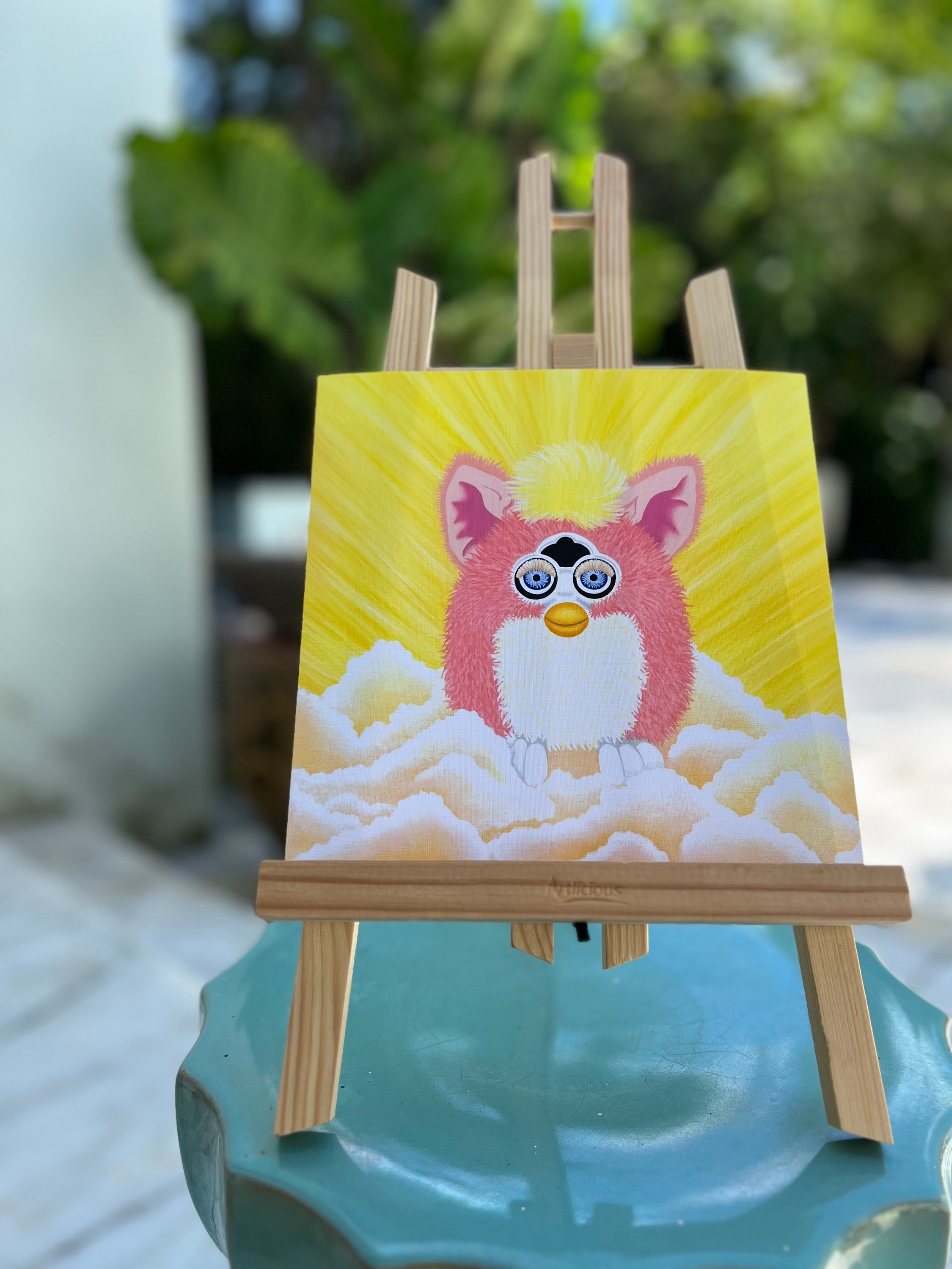 Elevation Furby Print, Furby Baby Art, 1998 Peachy Furby Painting - Etsy