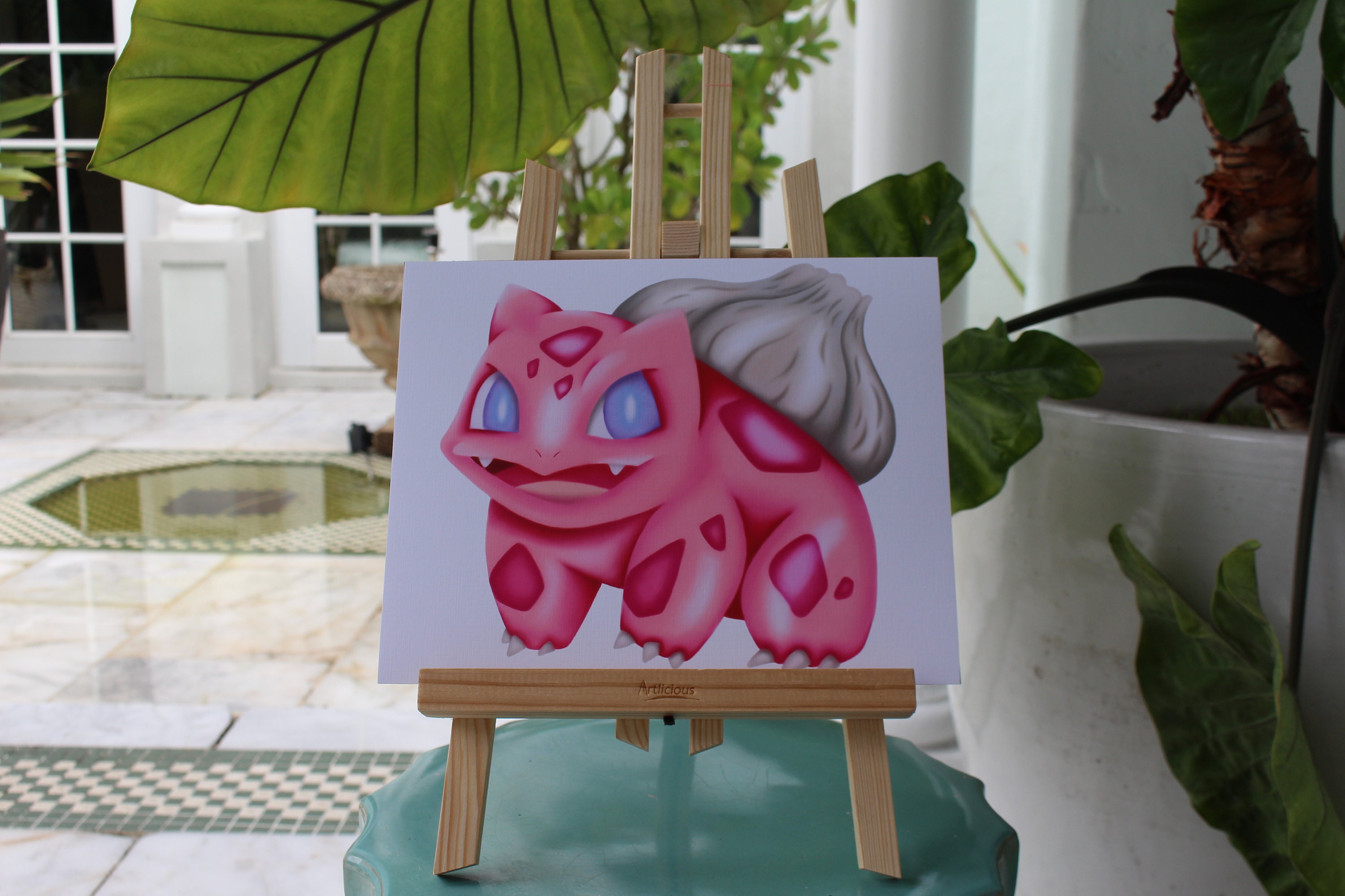 Pink Garlic Bulbasaur Drawing, Grass Type Pokemon, Fan Art, Pokemon ...