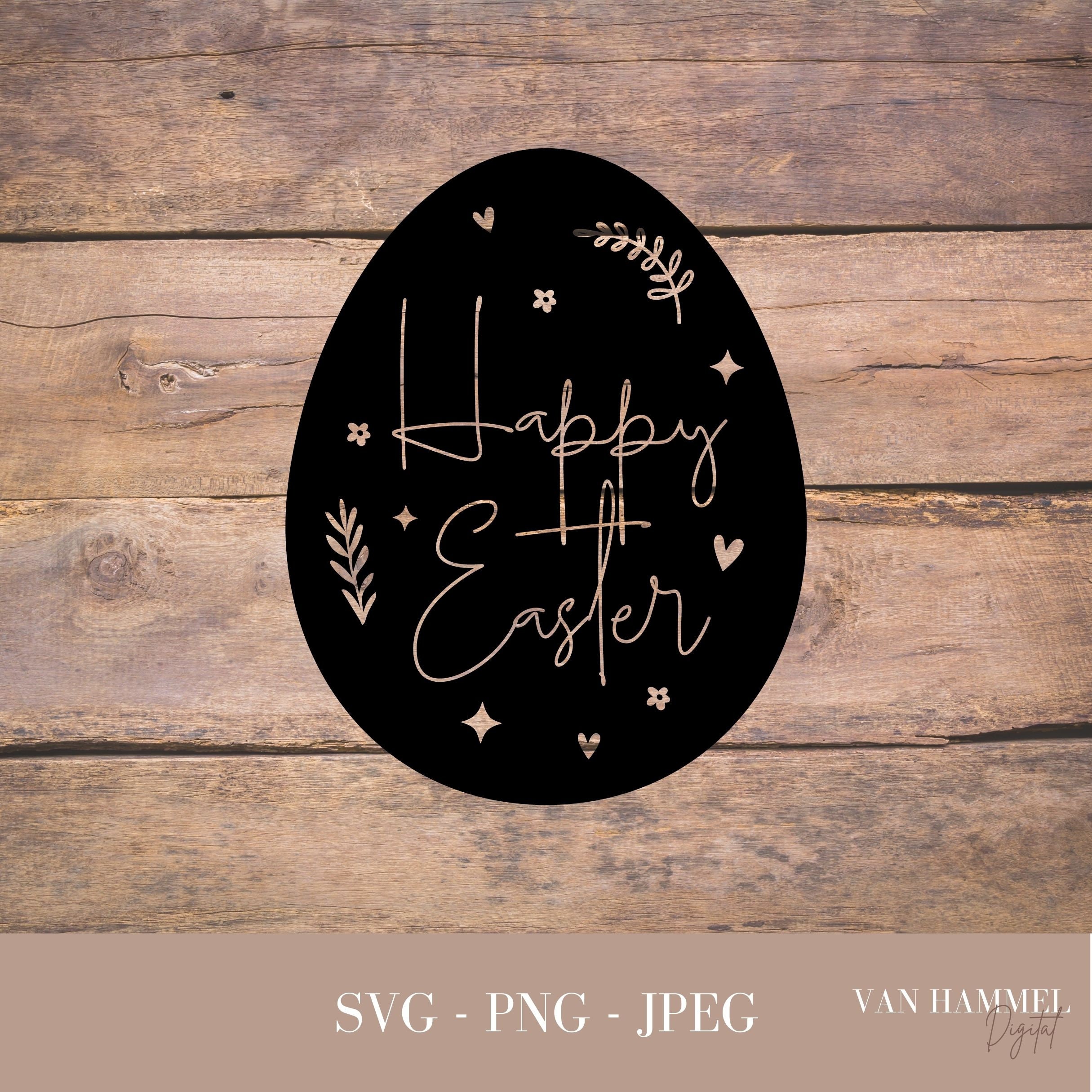 Easter Egg SVG PNG JPEG | Window Cling Download | Window Cling Svg ...