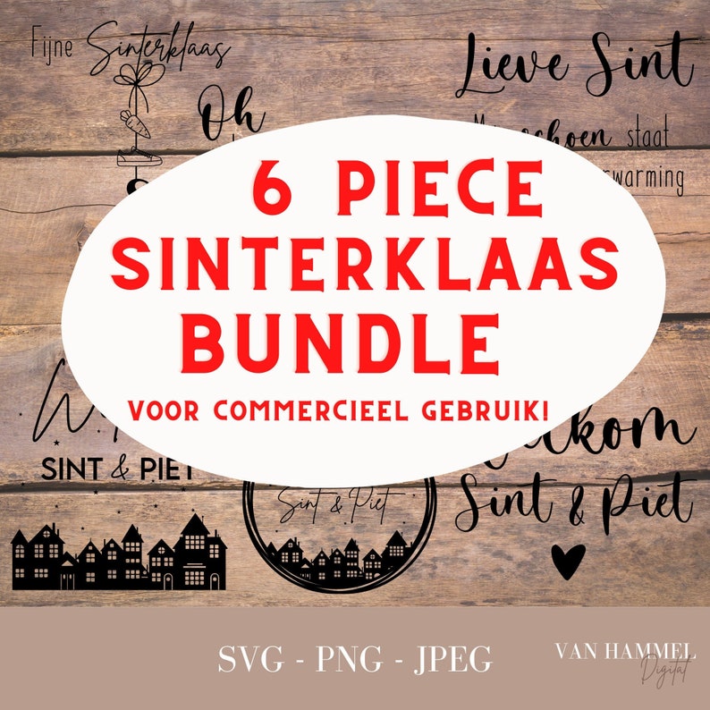Sinterklaas SVG PNG Bundle Sint en Piet Raamstickers Dateien für ...