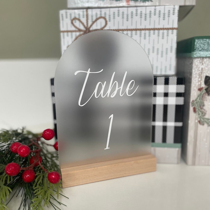 Acrylic Table Numbers Wedding - Etsy