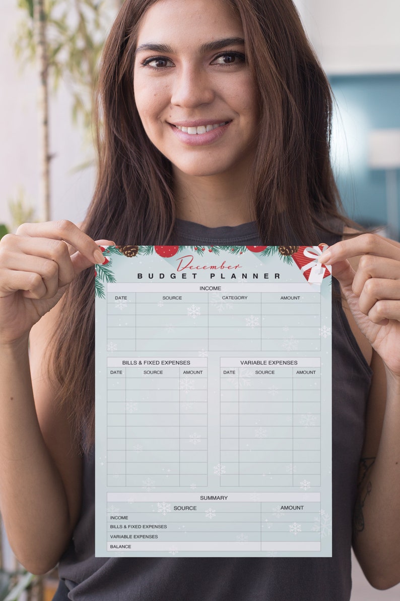 Christmas Budget Planner: Printable Monthly Budget (PDF) - Etsy