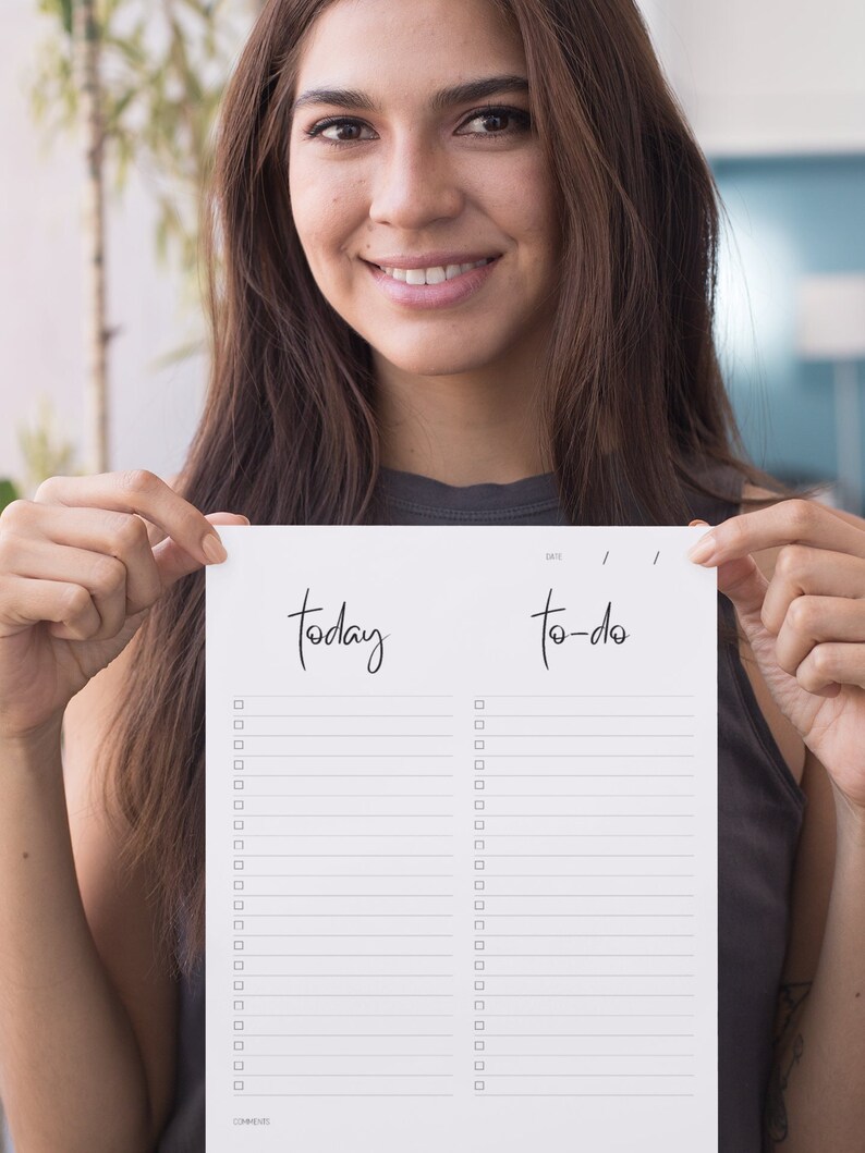 Personal to Do List, Easy to Use, Instant Download, Printable - Etsy