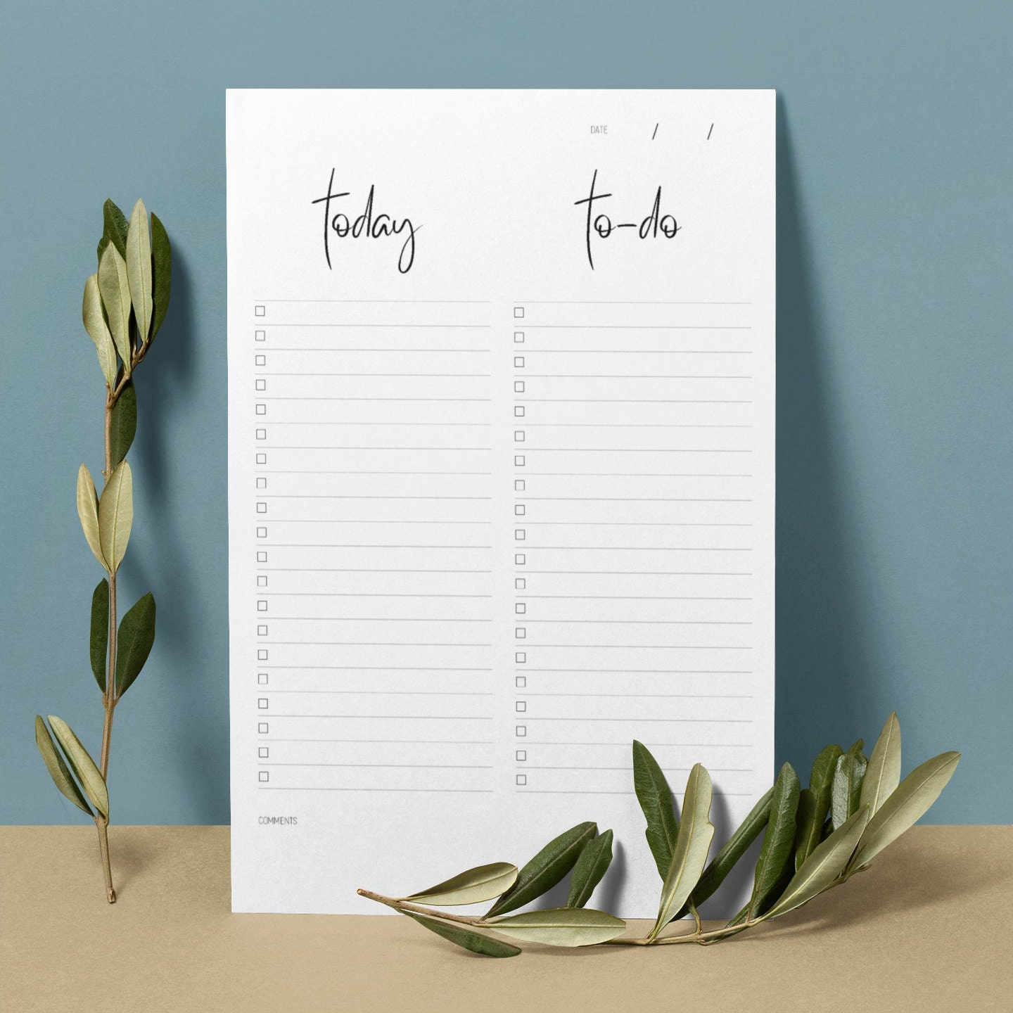 Personal to Do List, Easy to Use, Instant Download, Printable - Etsy