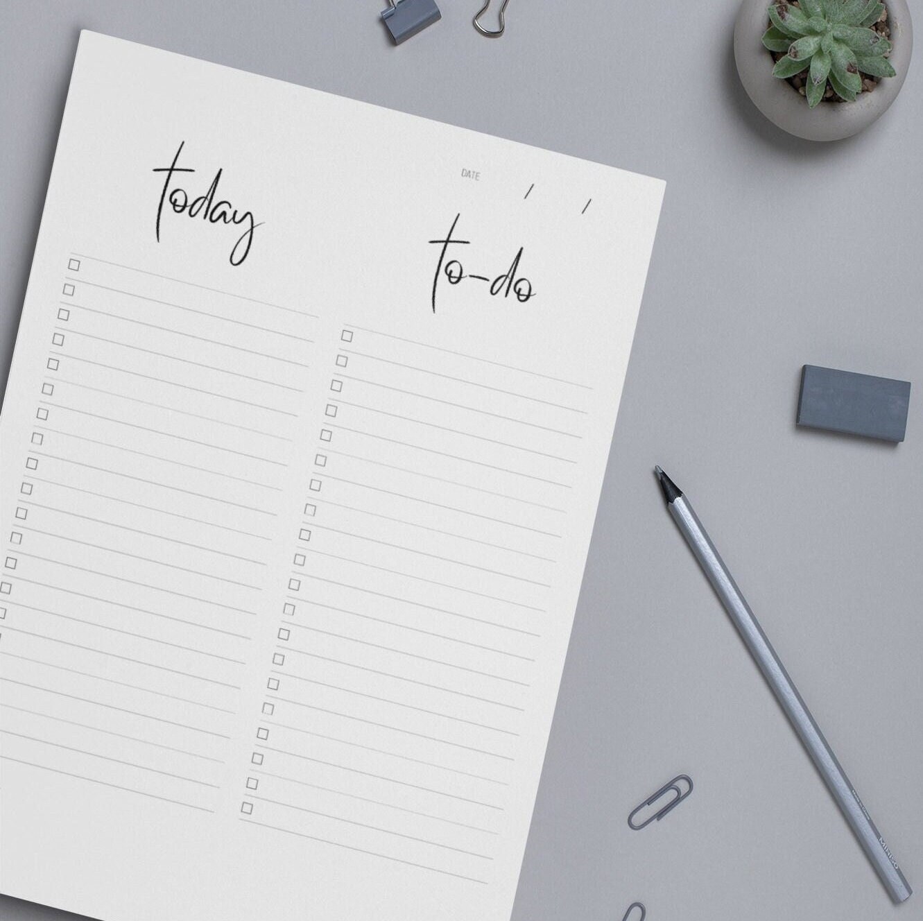 Personal to Do List, Easy to Use, Instant Download, Printable - Etsy