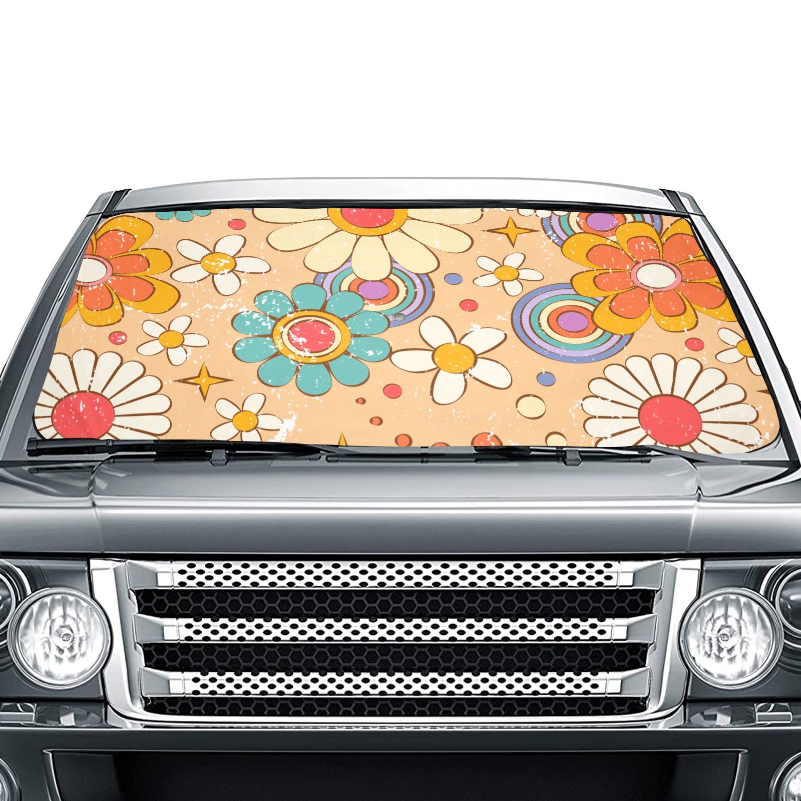 Boho Car Decor, Boho Chic Floral Car Seat Covers Set sold by Thien ...