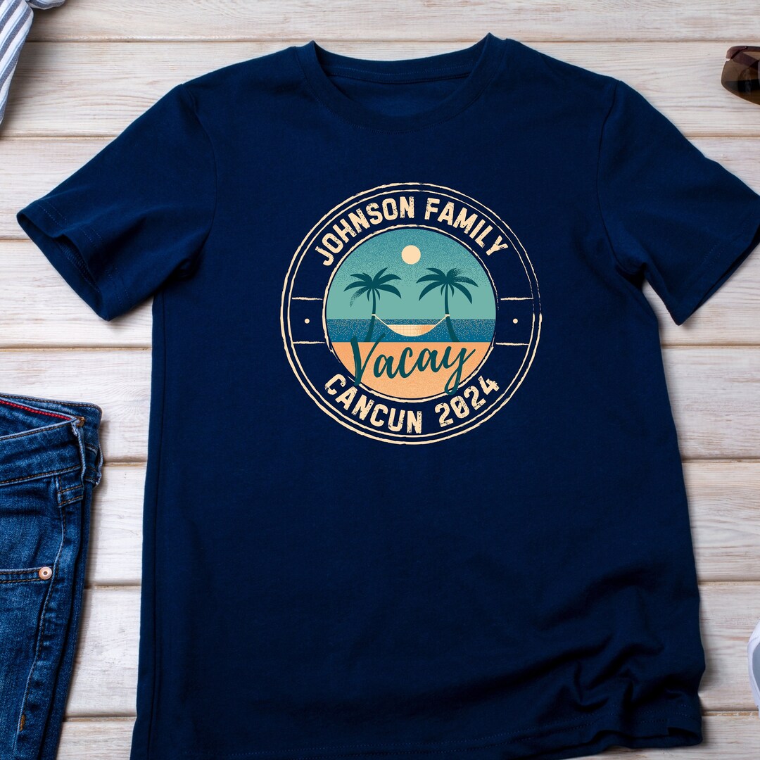 Personalized Family Vacation T-shirt,matching Family Shirts,custom ...