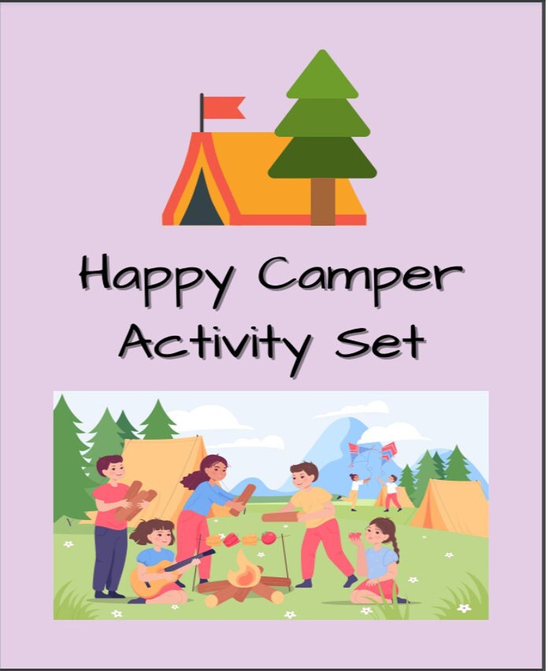 Happy Camper Activity Set - Etsy