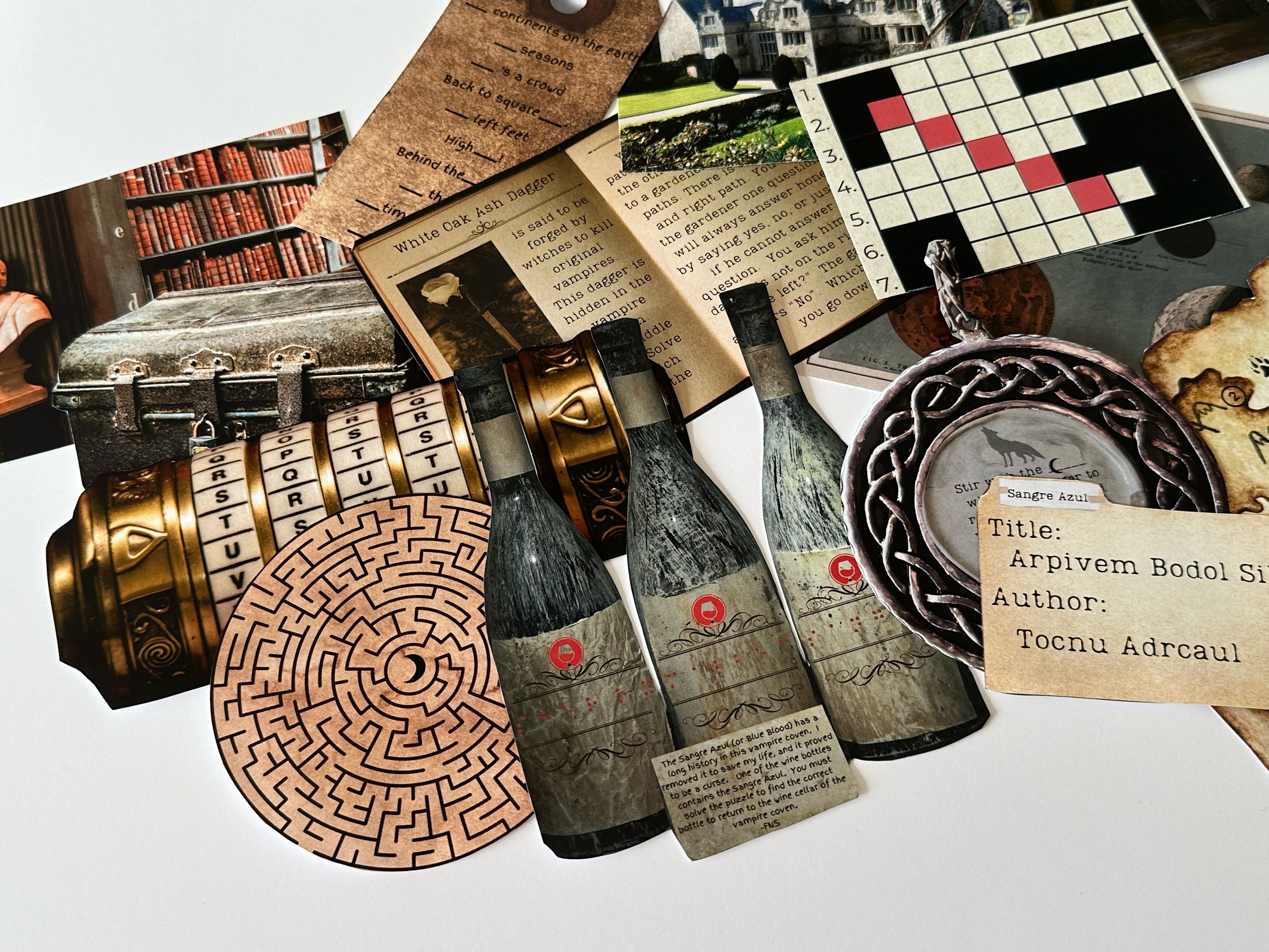 Vampire Werewolf Escape Room Game: Halloween Party Printable (digital ...