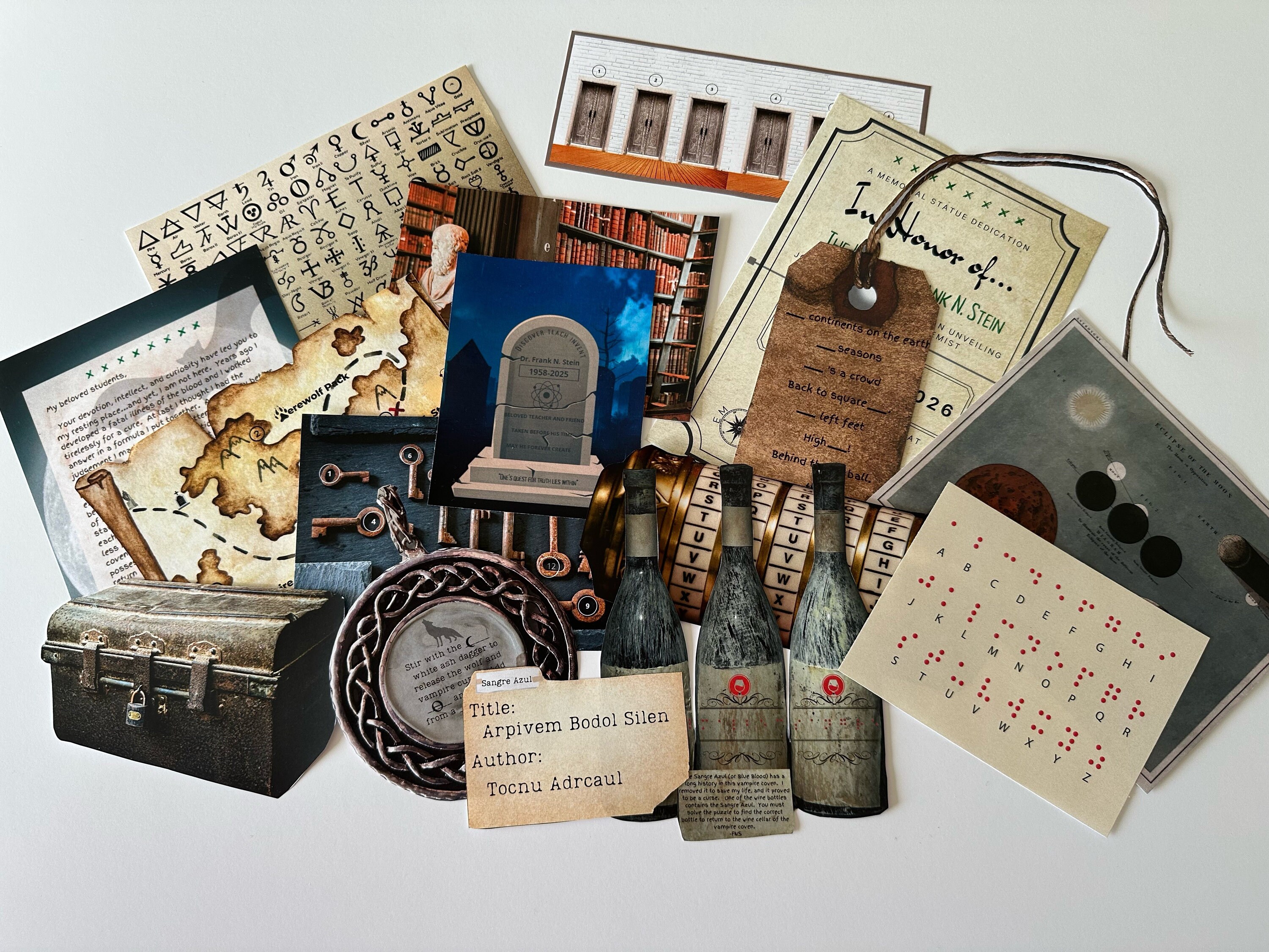 Vampire Werewolf Escape Room Game: Halloween Party Printable (digital Download) Family Fun - Etsy