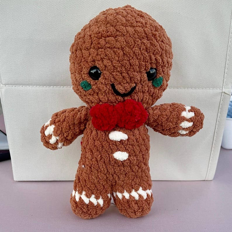 Gingerbread Man Crochet Plushie | Crochet Plushie | Amigurumi - Etsy