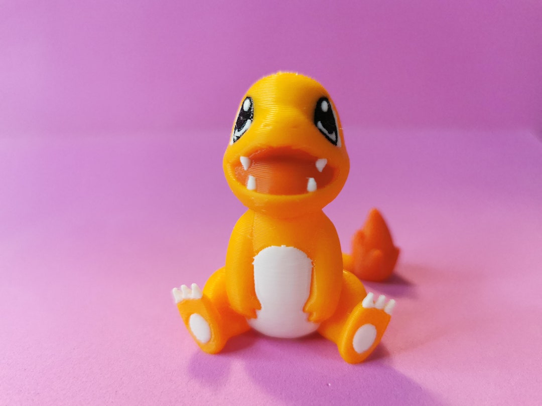 3D Printed Charmander 4 Colour Miniature Figure limited Quantity - Etsy