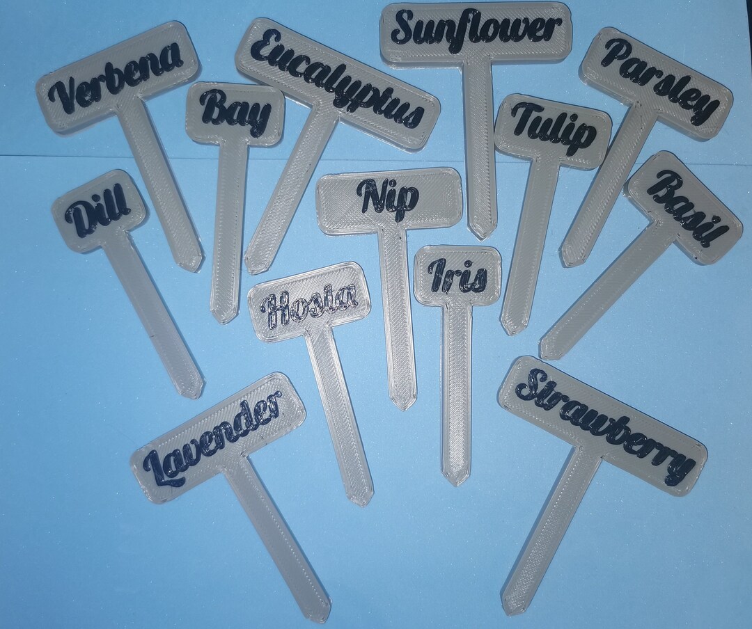 Plant/herb Marker Signs Over 100 to Choose From Multiple Colour Options ...