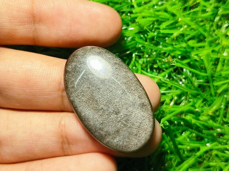 Amazing Golden Sheen Obsidian Oval Shape Loose Gemstone, Size:32x19x5 ...