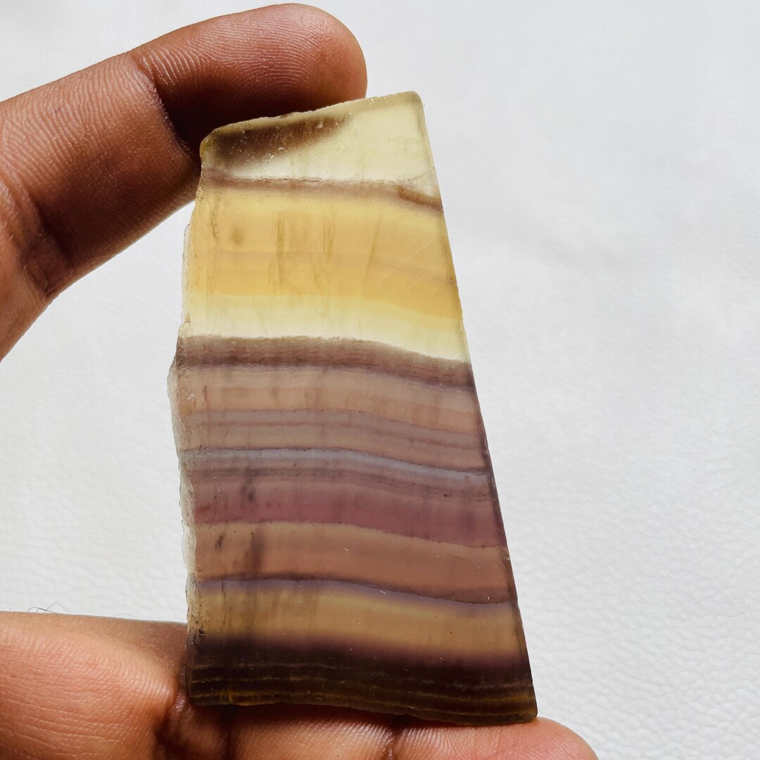 NATURAL Colorful Fluorite Crystal Slab, Rainbow Fluorite Plate, Crystal ...