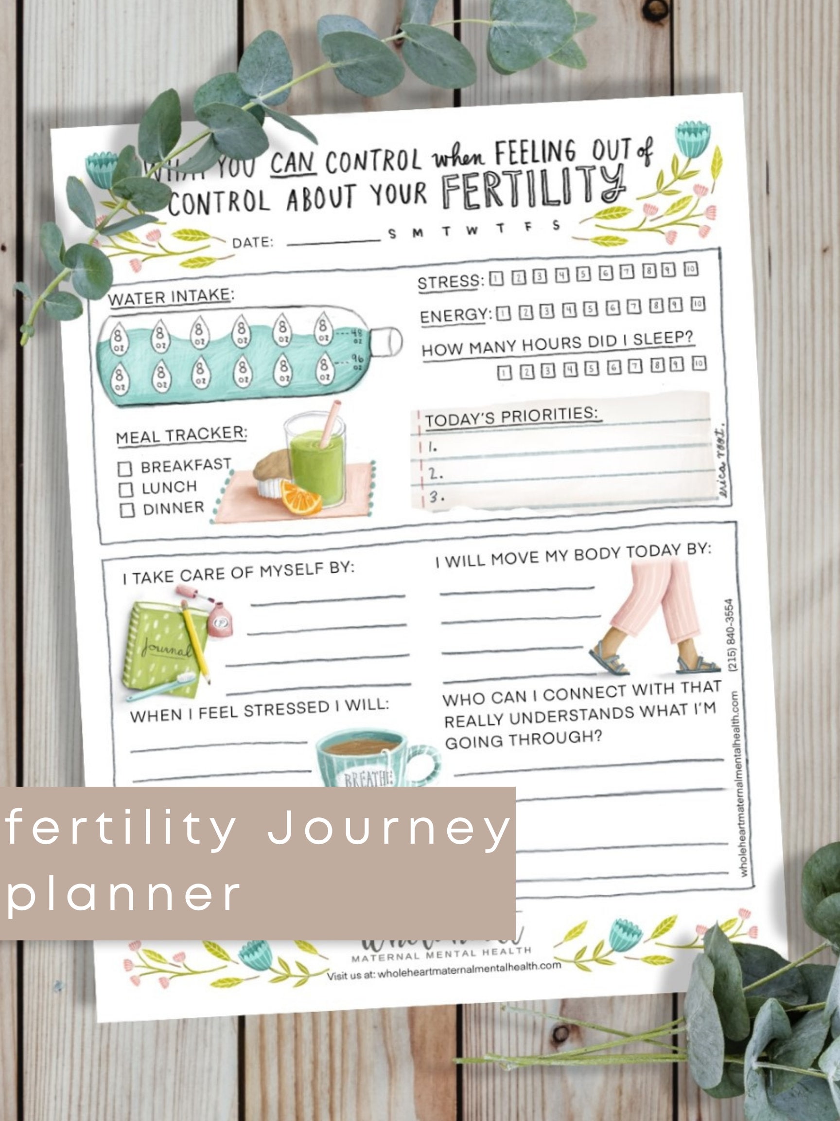 Fertility Journey Planner-50 Sheets Notepad - Etsy