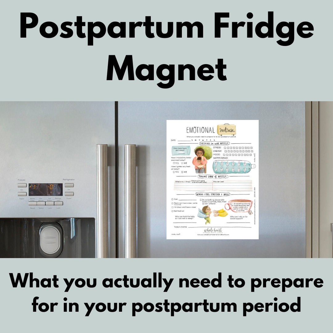 Postpartum Checklist: Dry-erase Fridge Magnet Planner - Etsy
