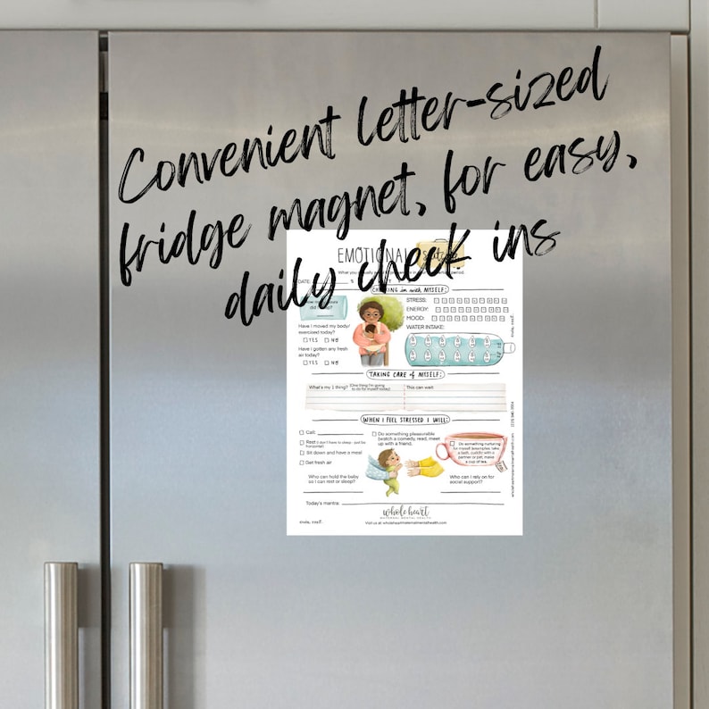Postpartum Checklist: Dry-erase Fridge Magnet Planner - Etsy