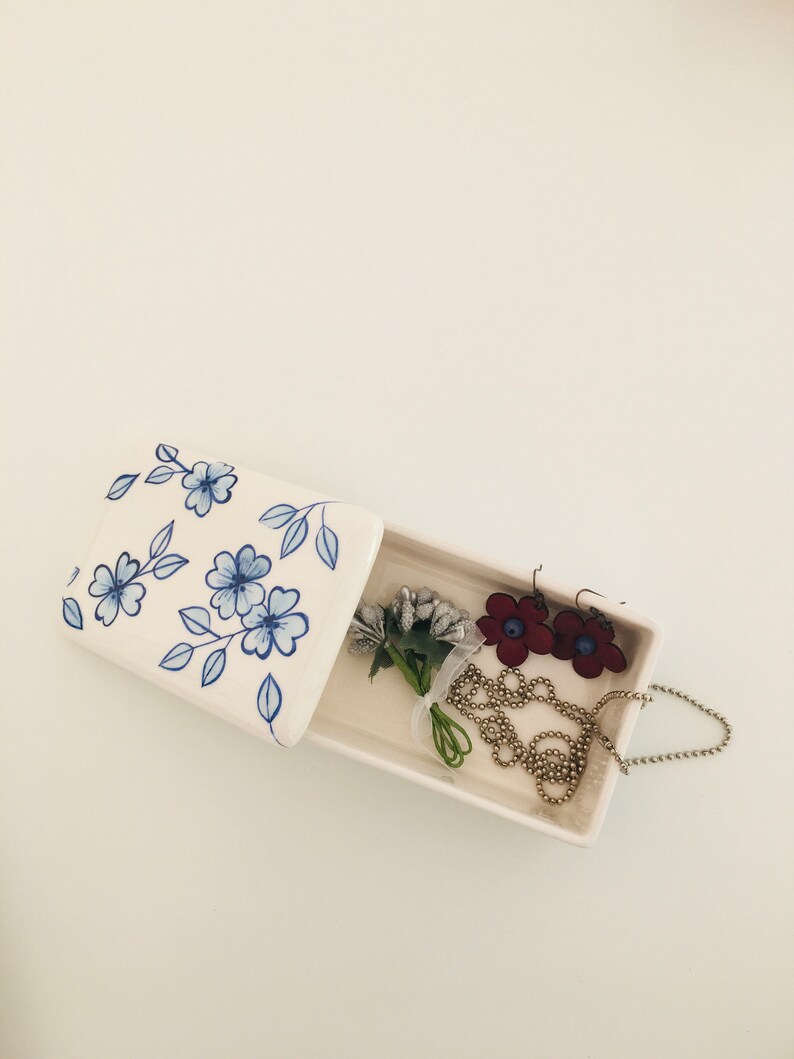 Ceramic Jewelry Box, Turkish Ceramic Box, Little Box , Box With Lid ...