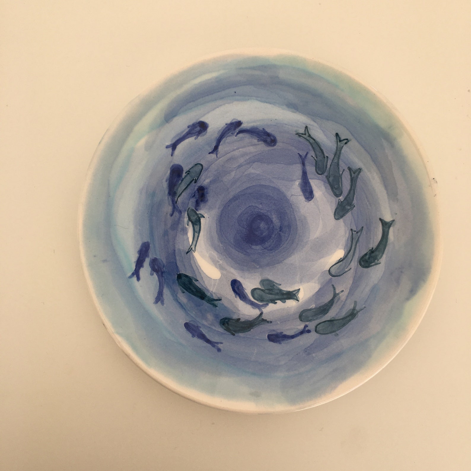 Set of 2 Plate Set,handmade Ceramic, Handmade Gift,hand Painted Pottery ...
