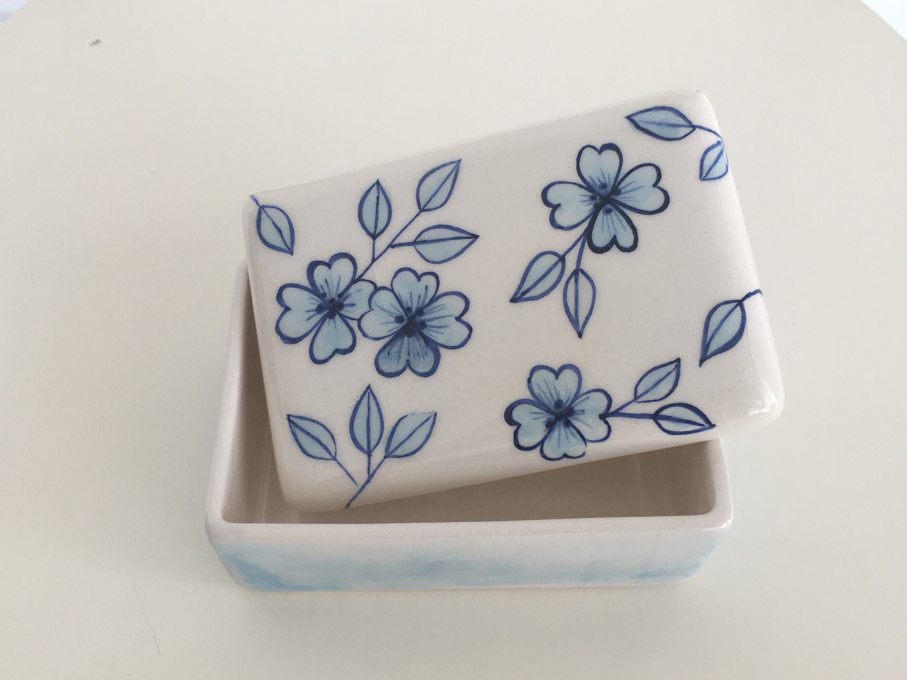 Ceramic Jewelry Box, Turkish Ceramic Box, Little Box , Box With Lid ...