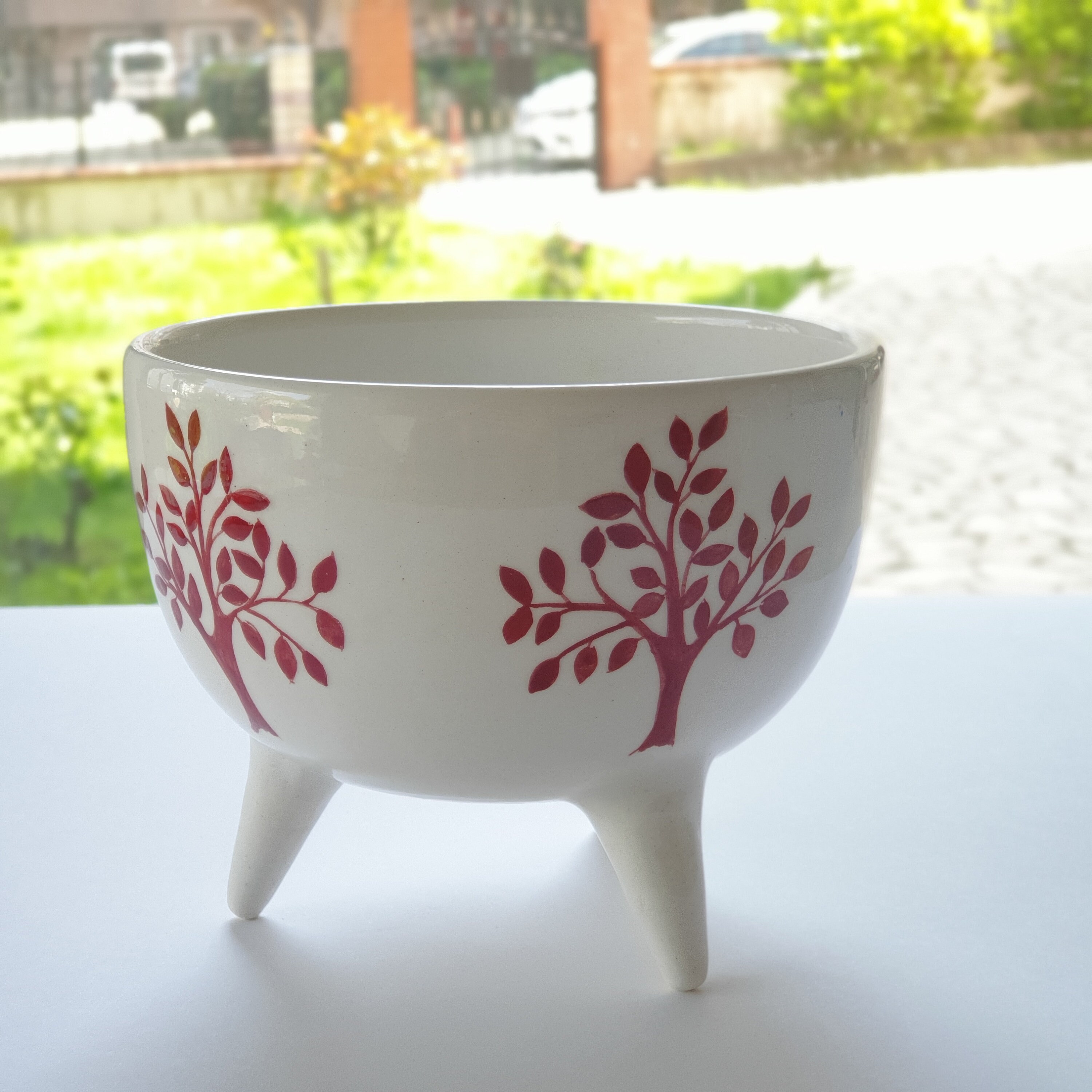 Sound of Trees Ceramic Pot, Cute Ceramic Planter, Ceramic Flower Pot ...