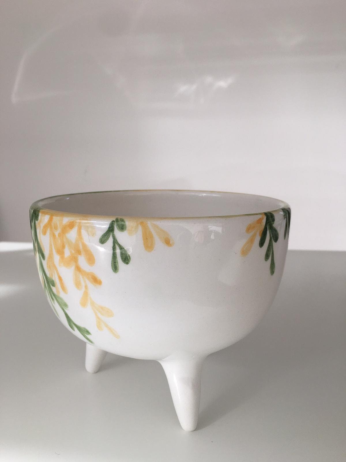 Hand Painted Ceramic Pot, Cute Ceramic Planter, Ceramic Flower Pot ...