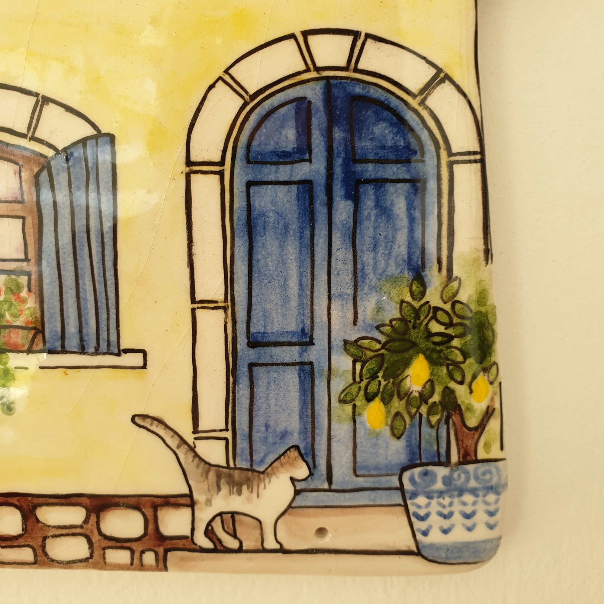 Hand Painted Ceramic Key Holder Ceramic Key Hook for Wall - Etsy