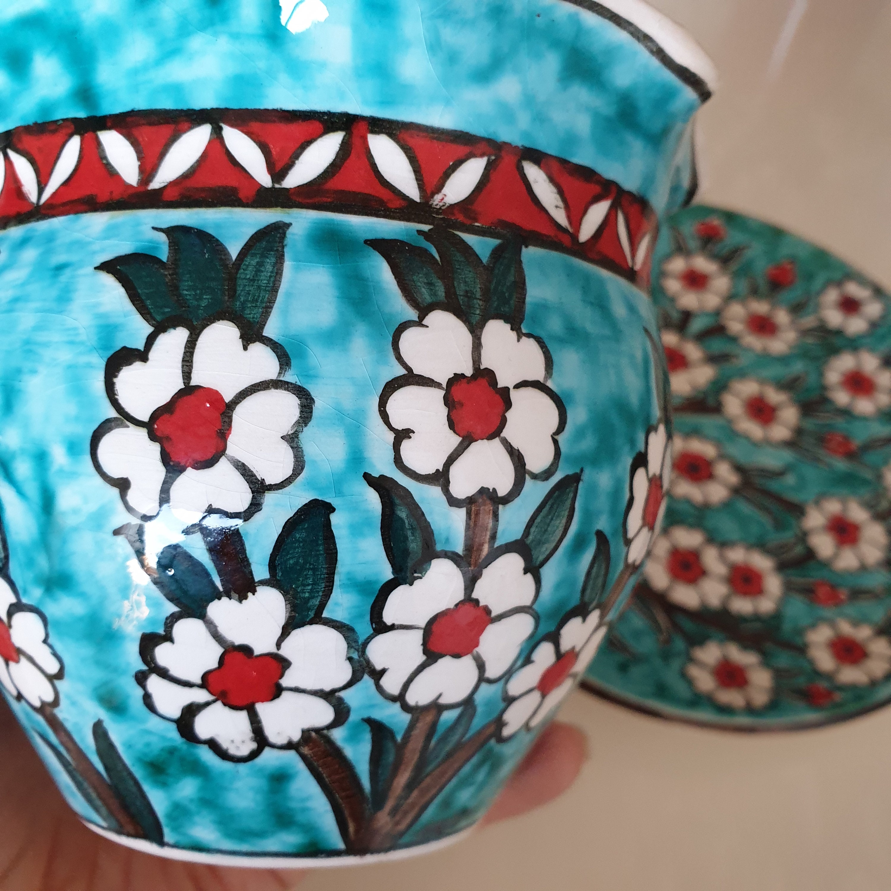 Tree of Life Vase Hand Painted Ceramic Vase Unique Flower - Etsy