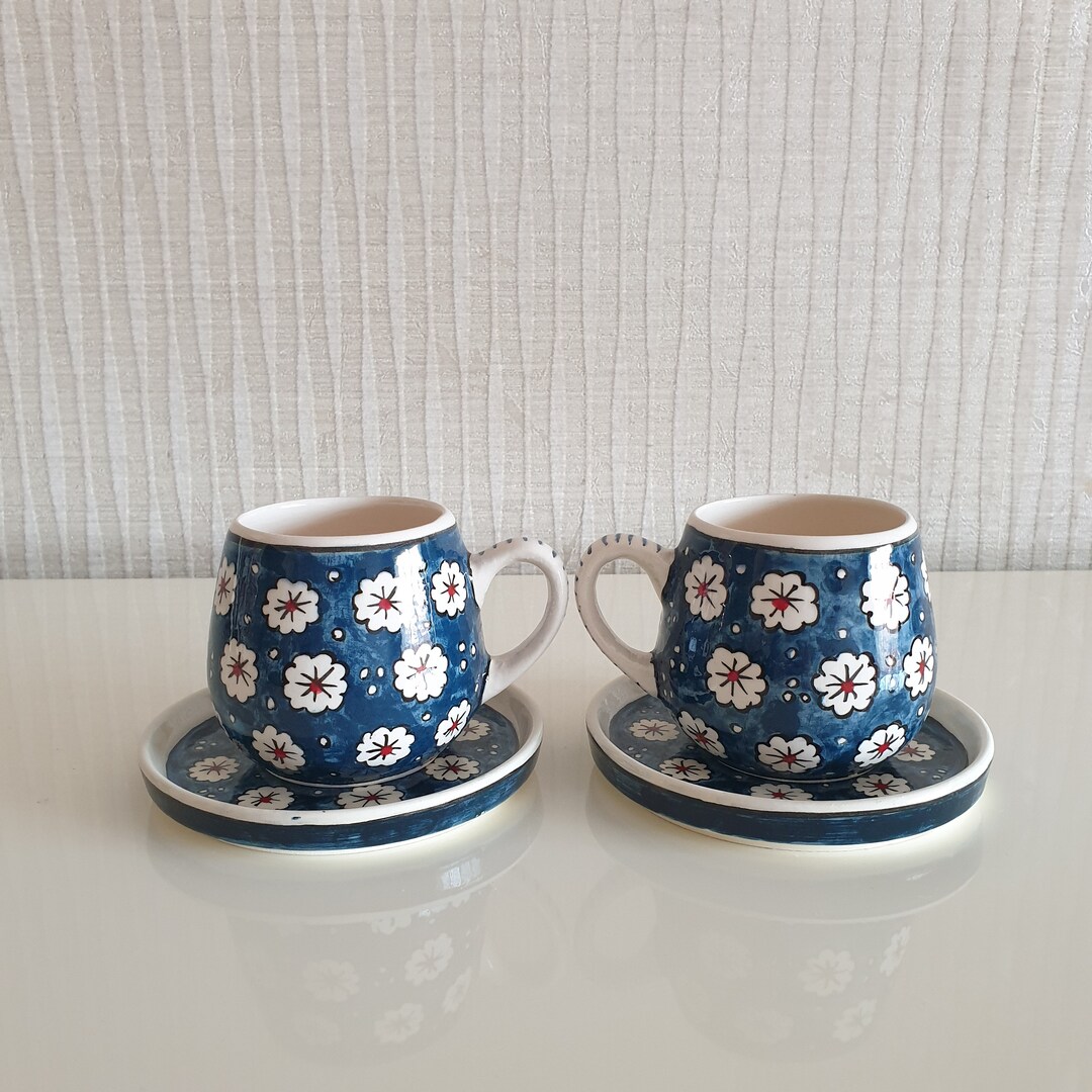 Espresso Cups Set 7 Oz, Ceramic Coffee Cup for Coffee Lovers ...