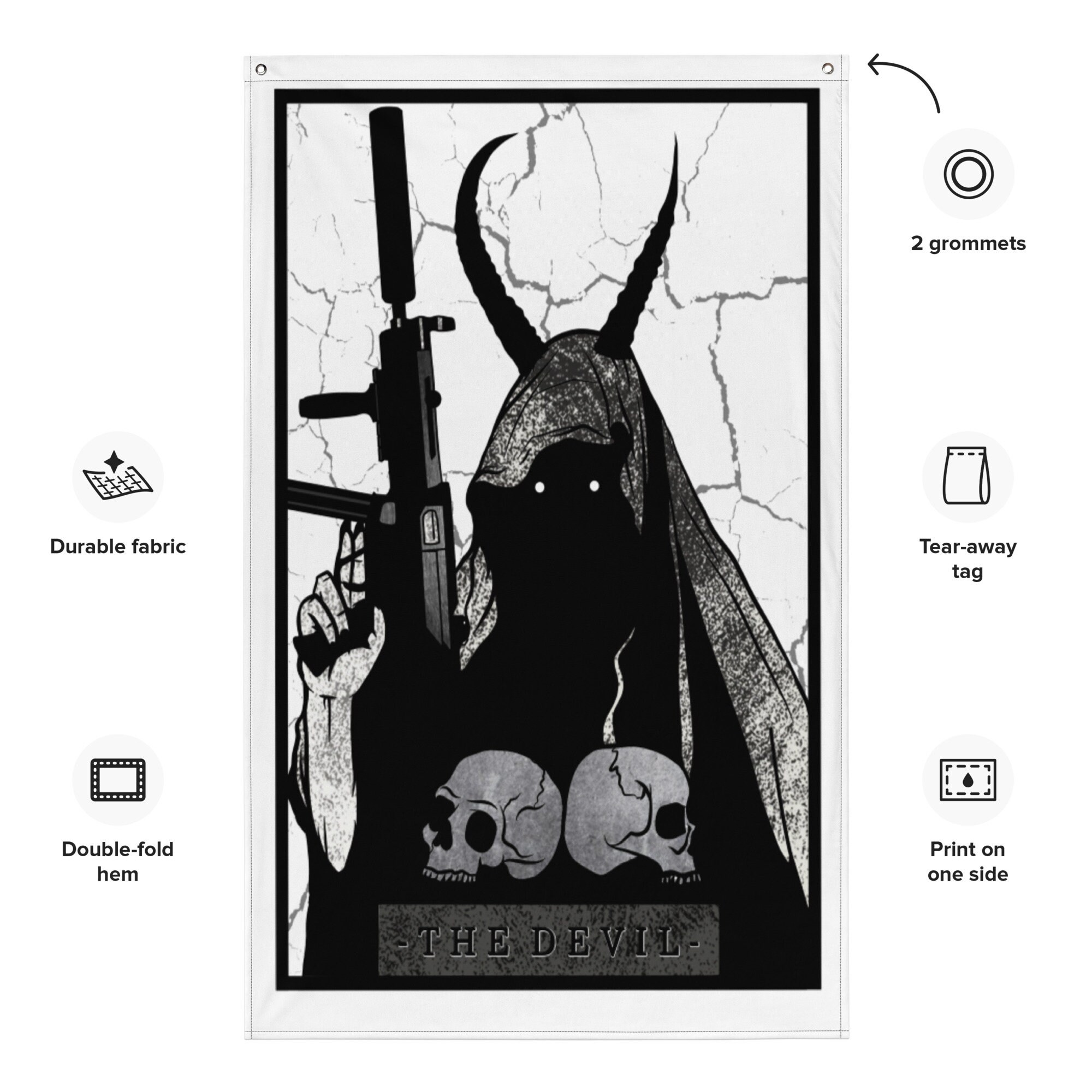 Dark, Tarot, Military Style Art, Man Cave, Wall Art, Wall Decor, the ...