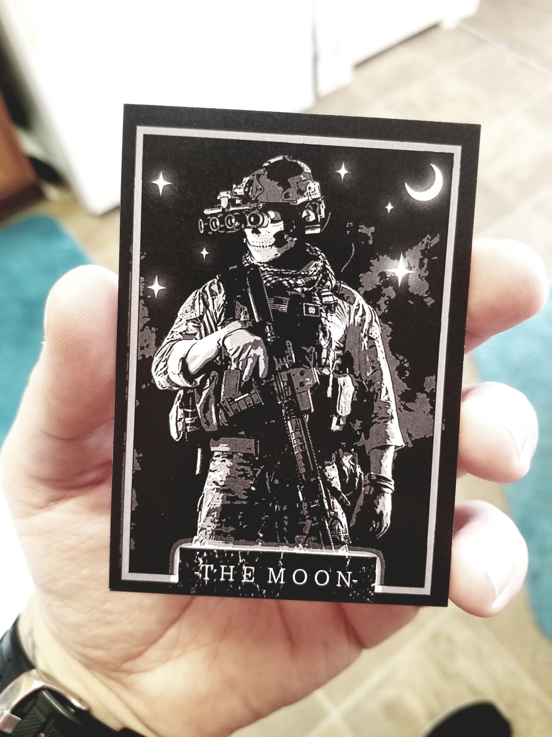 Great Gift for Him, Veterans, the Moon Tarot Card, Night Vision ...