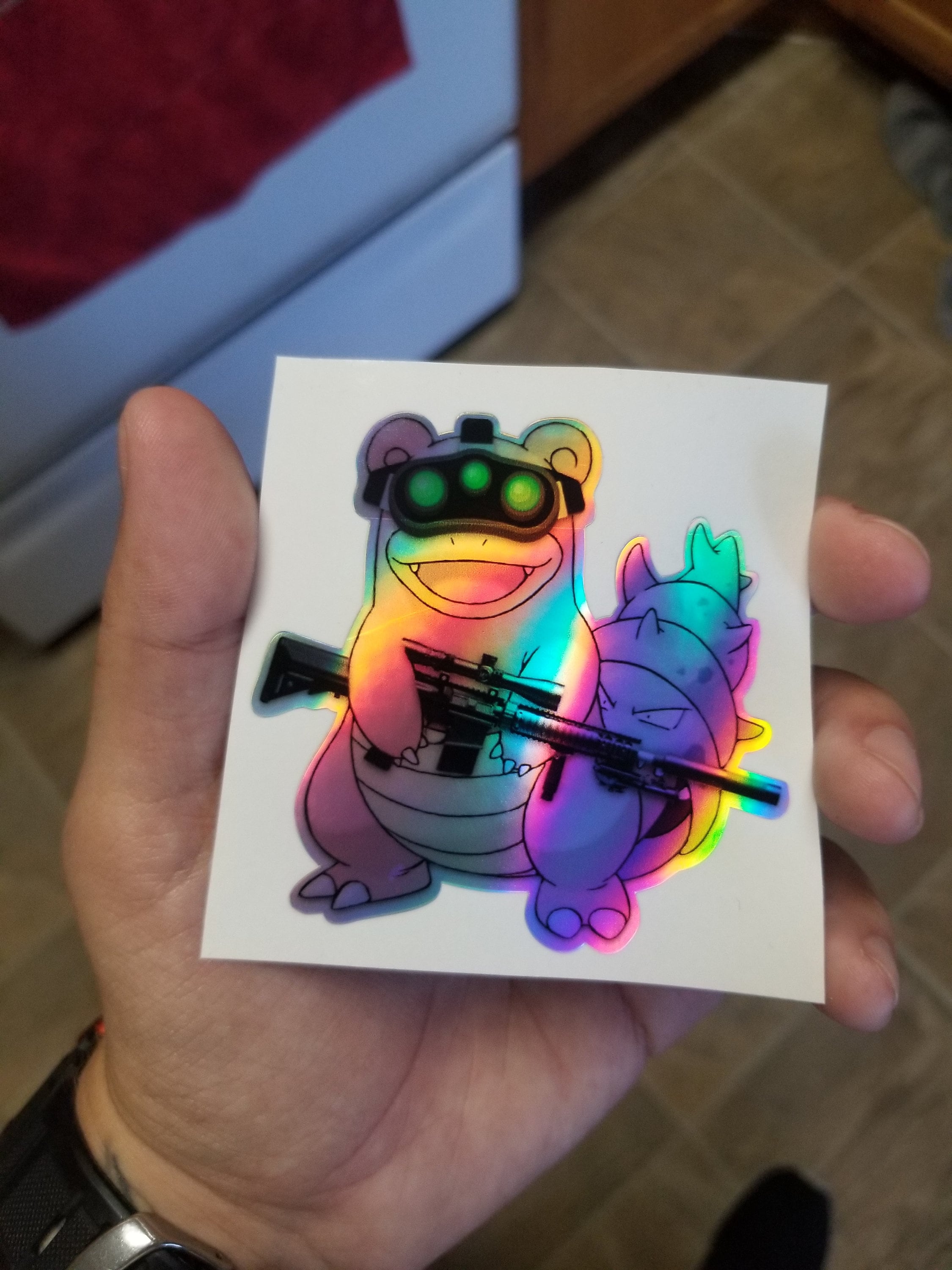 Tactical Bro Propaganda Holographic Sticker - Etsy