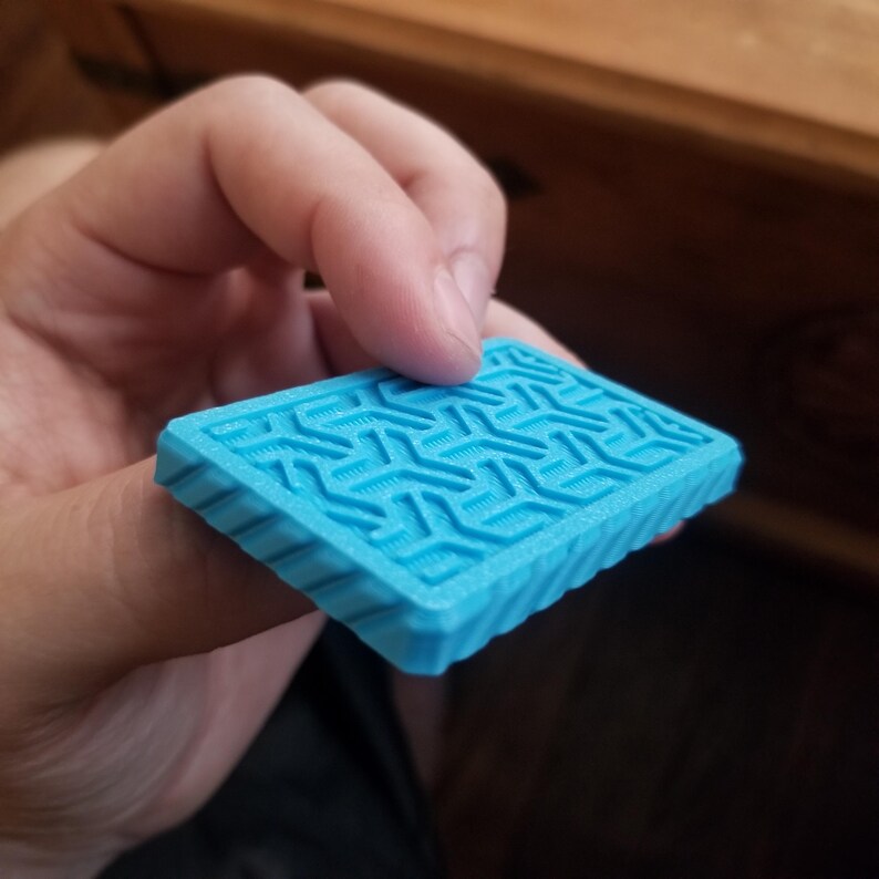 EDC Sensory Fidget Slab - Stress Relief, Worry Coin, Anxiety, ADHD ...